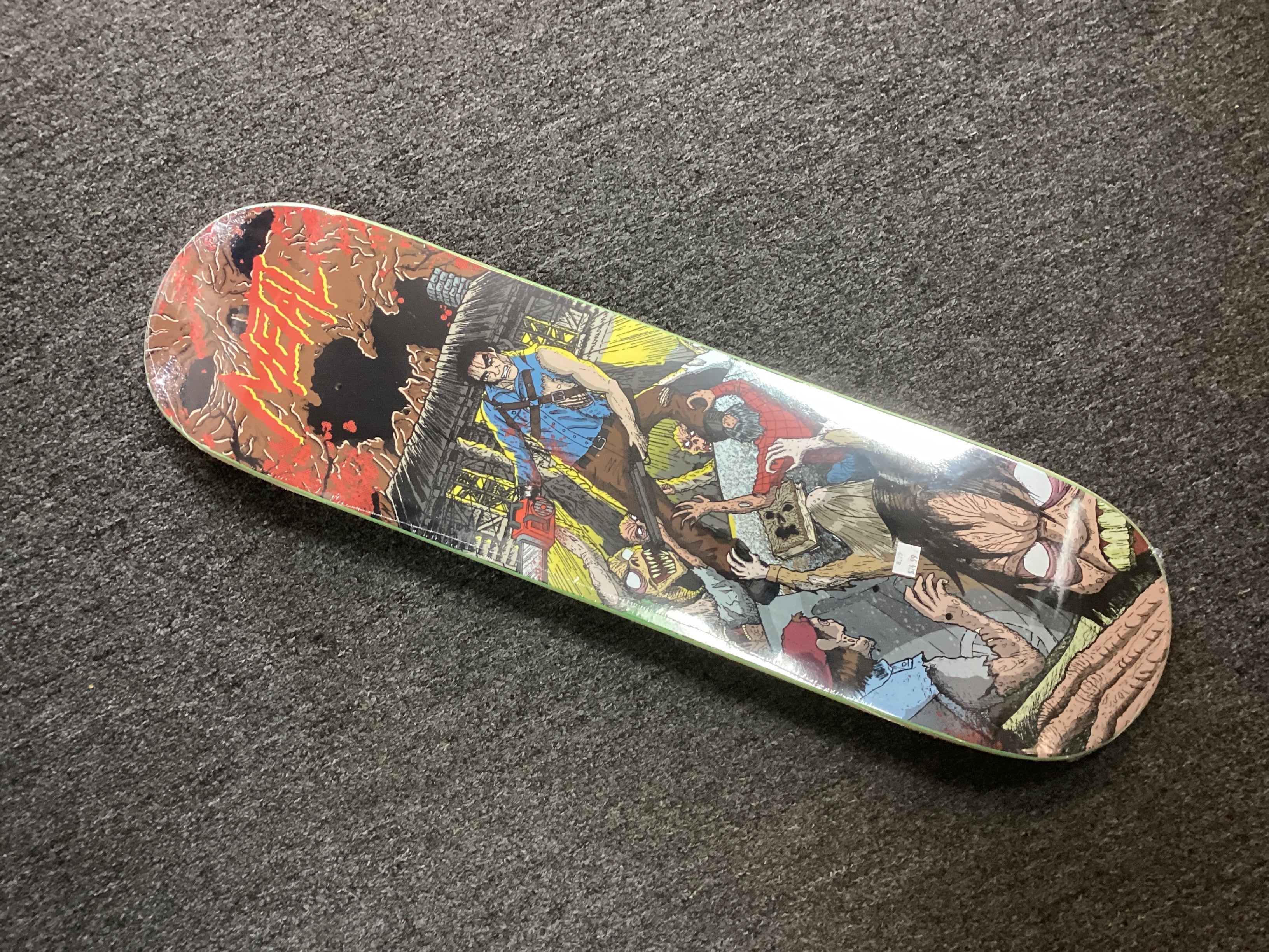 Metal 8.25 deck groovy Evil Dead – Daville Skate Shop
