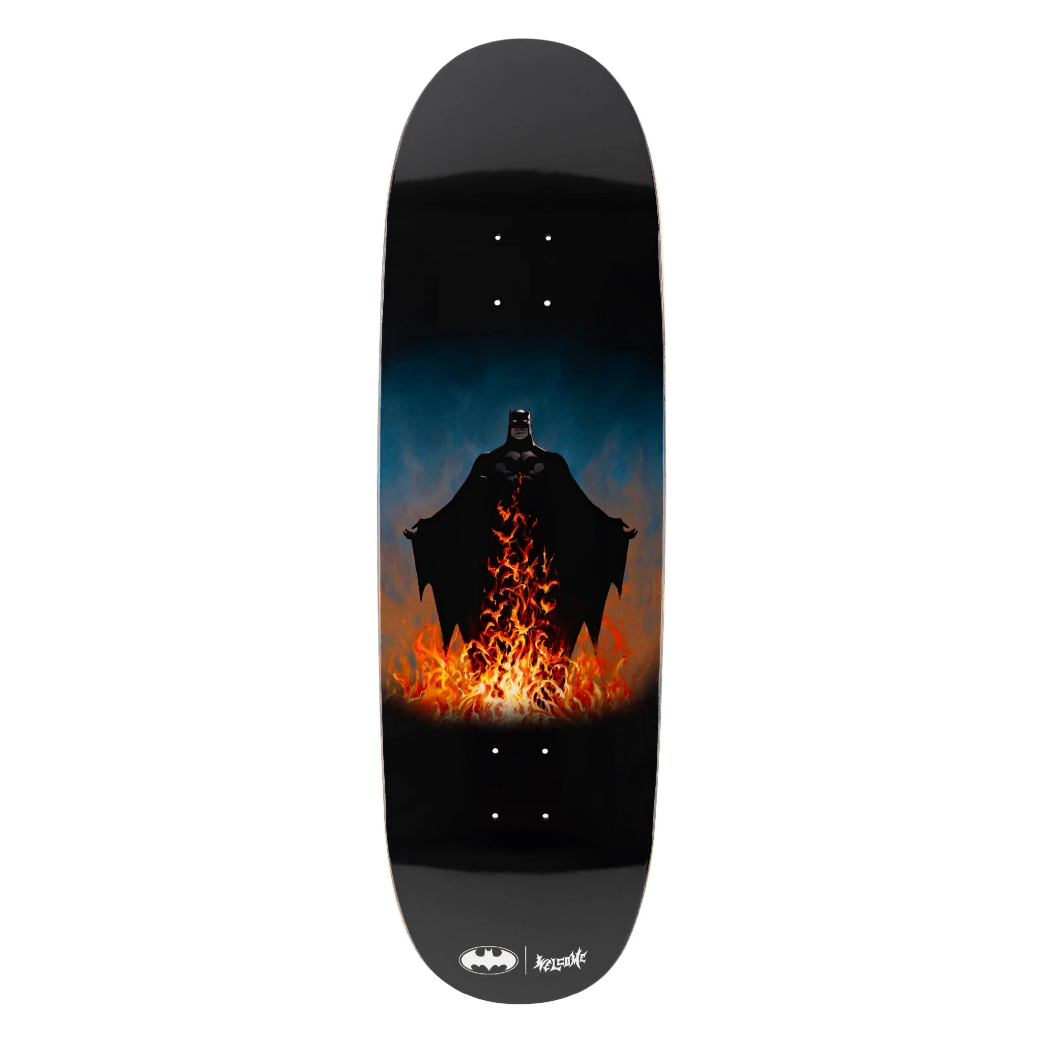 Welcome 9.5 deck Batman Bat Flames – Daville Skate Shop
